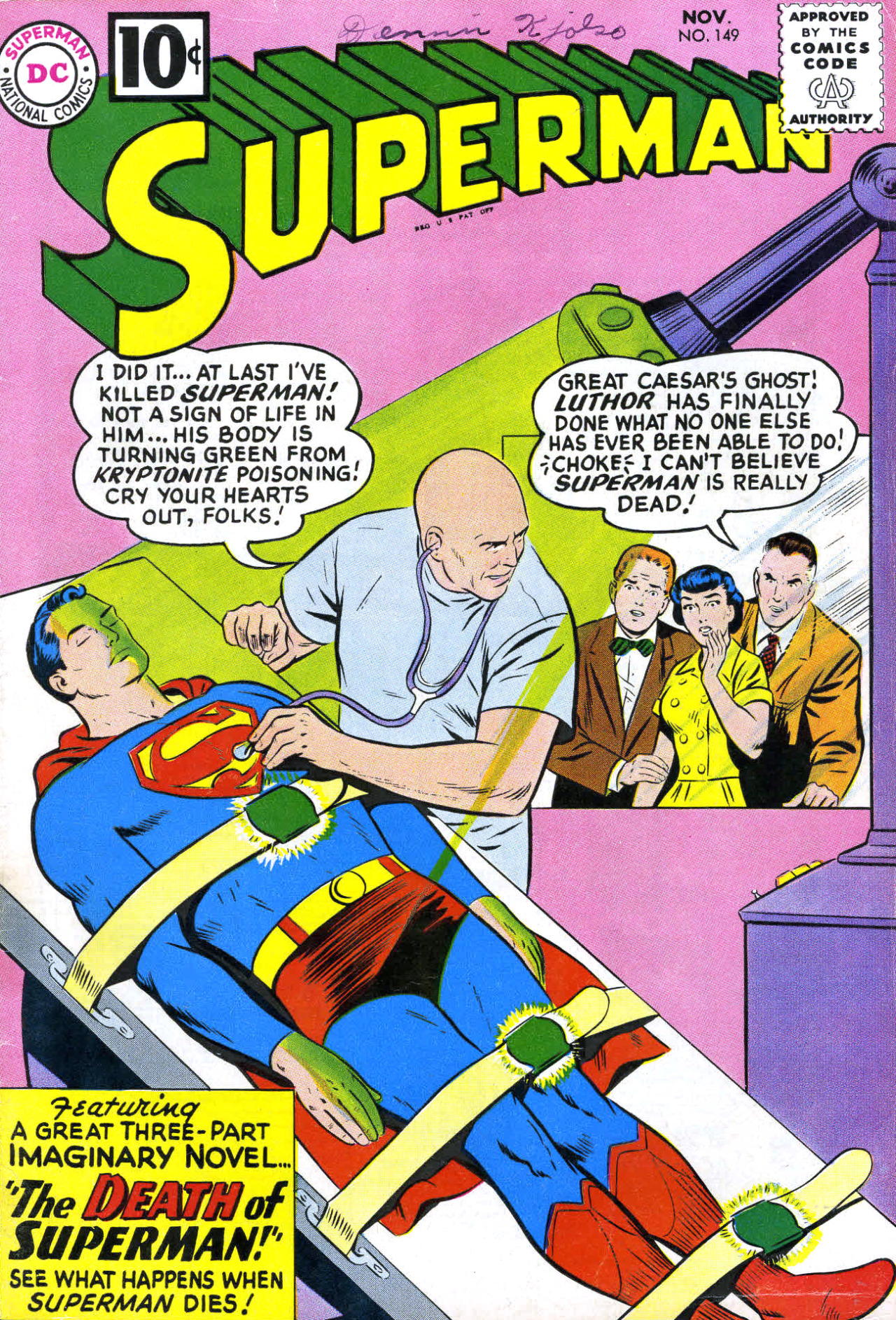 Great Covers – SUPERMAN #149 – The Tom Brevoort Experience