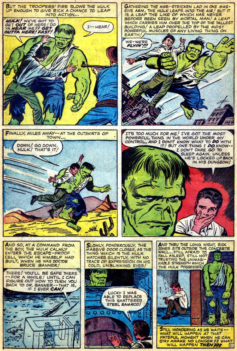 Lee & Kirby: THE INCREDIBLE HULK: He can fly! – The Tom Brevoort Experience