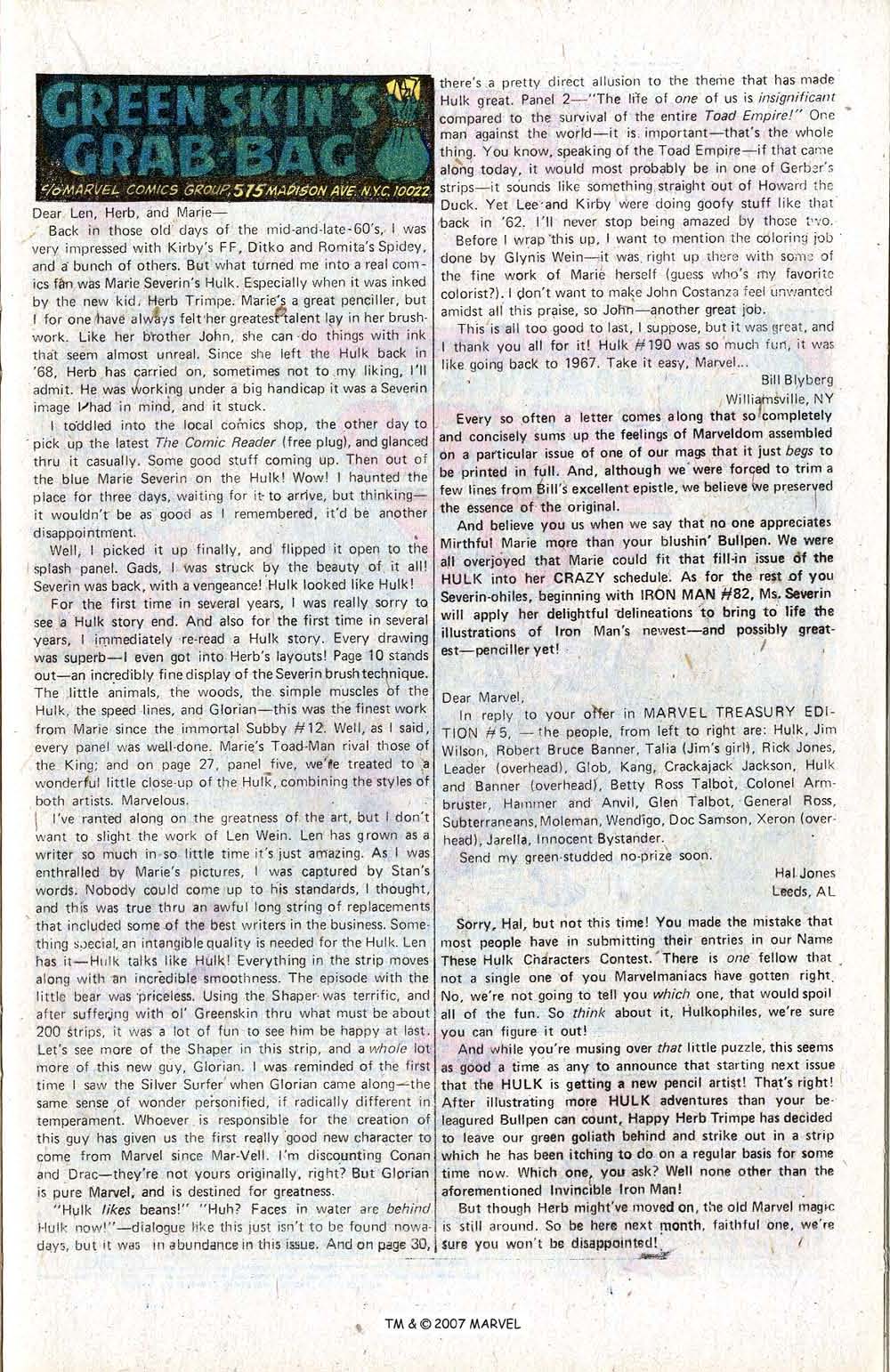 BHOC: INCREDIBLE HULK #193 – The Tom Brevoort Experience