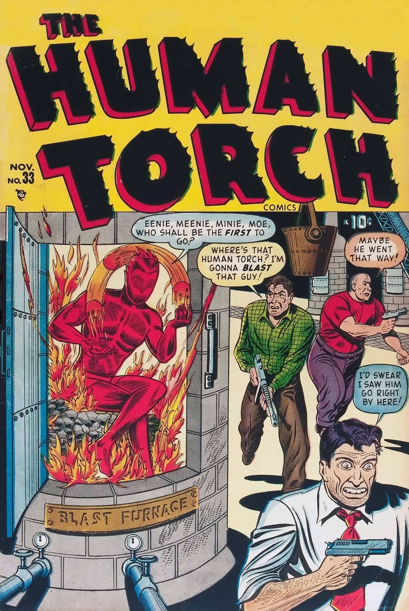 The Golden Age Pencils of Bill Walton – The Human Torch – The Tom ...