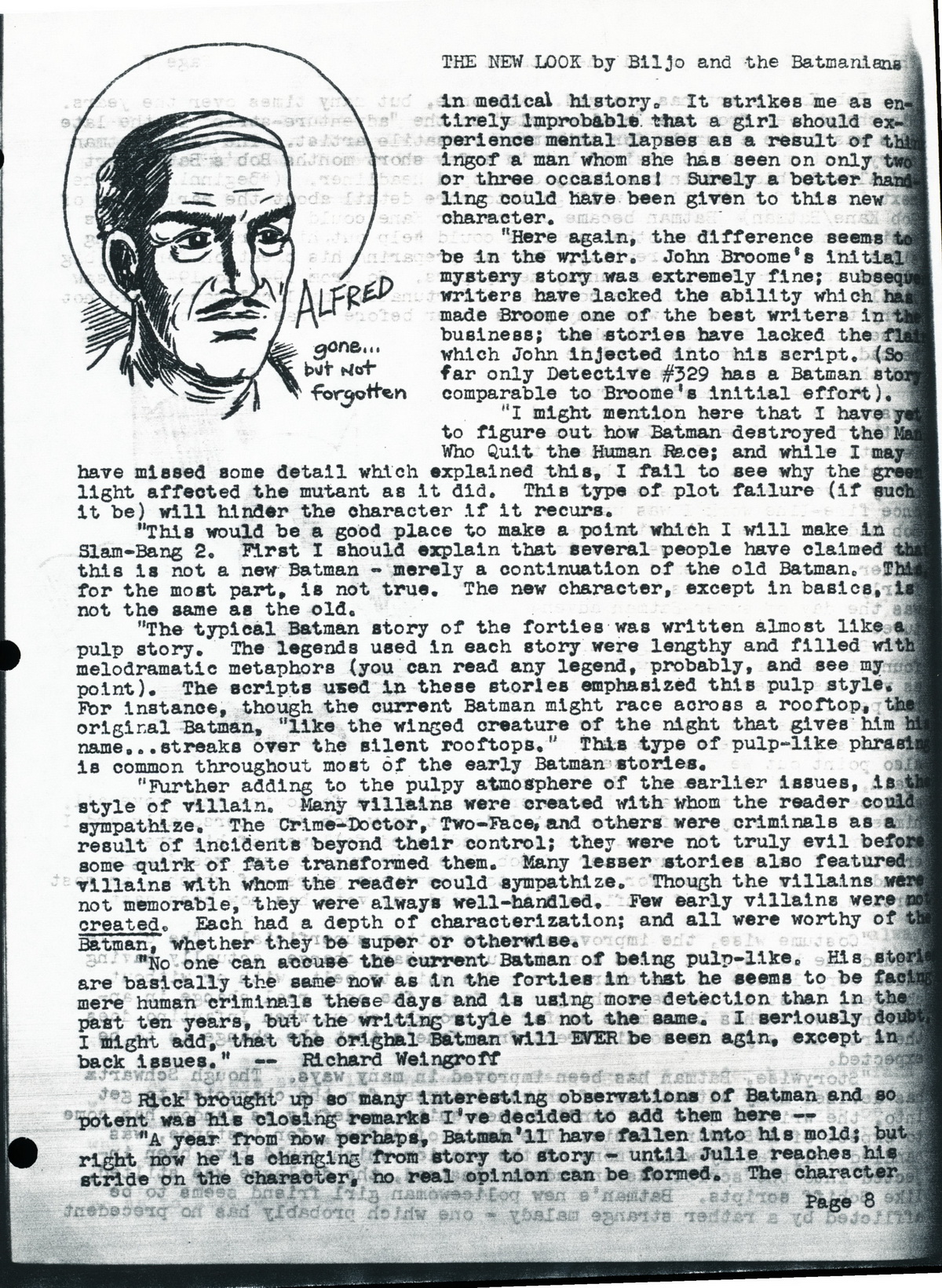 Batmania #1 – The Tom Brevoort Experience