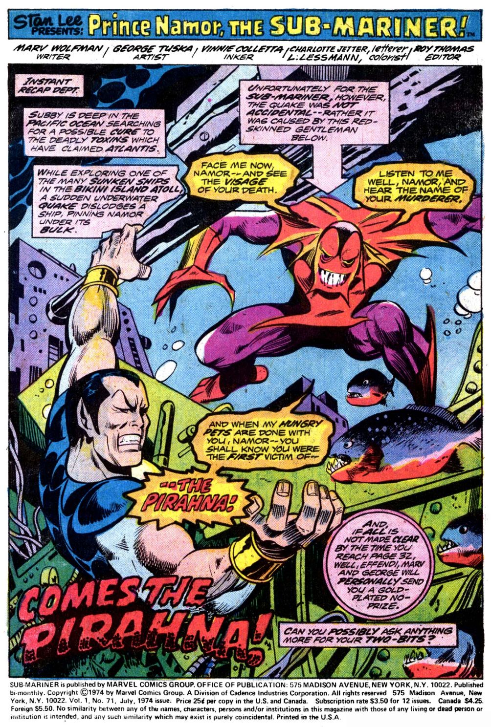 BHOC: SUB-MARINER #71 – The Tom Brevoort Experience