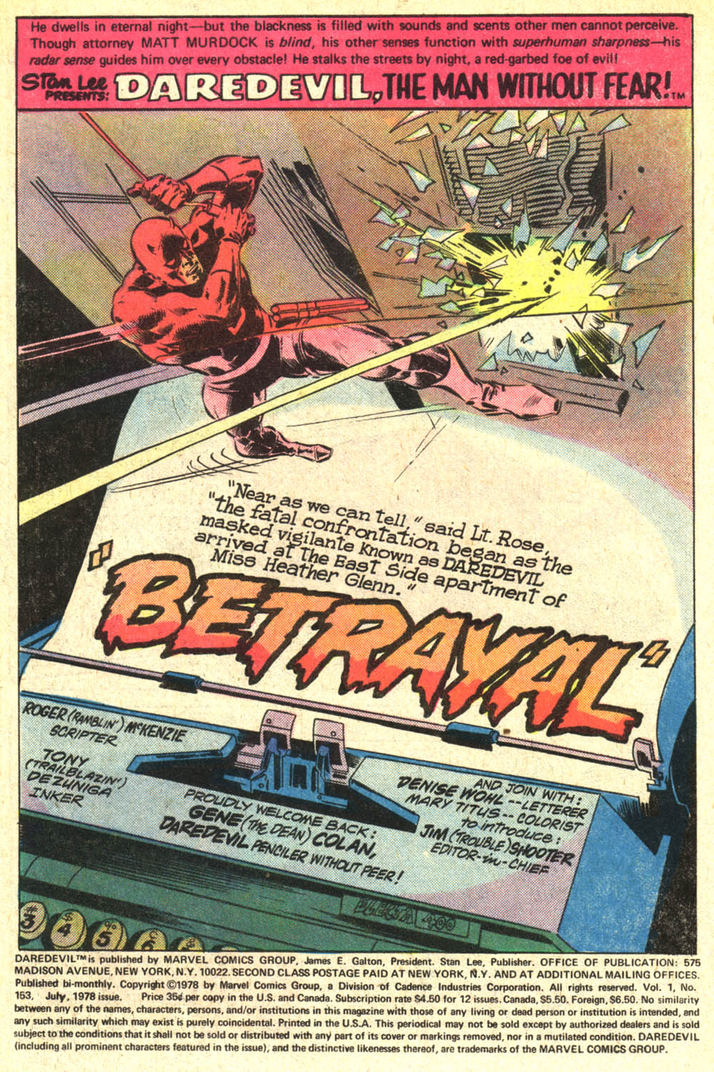 BHOC: DAREDEVIL #153 – The Tom Brevoort Experience
