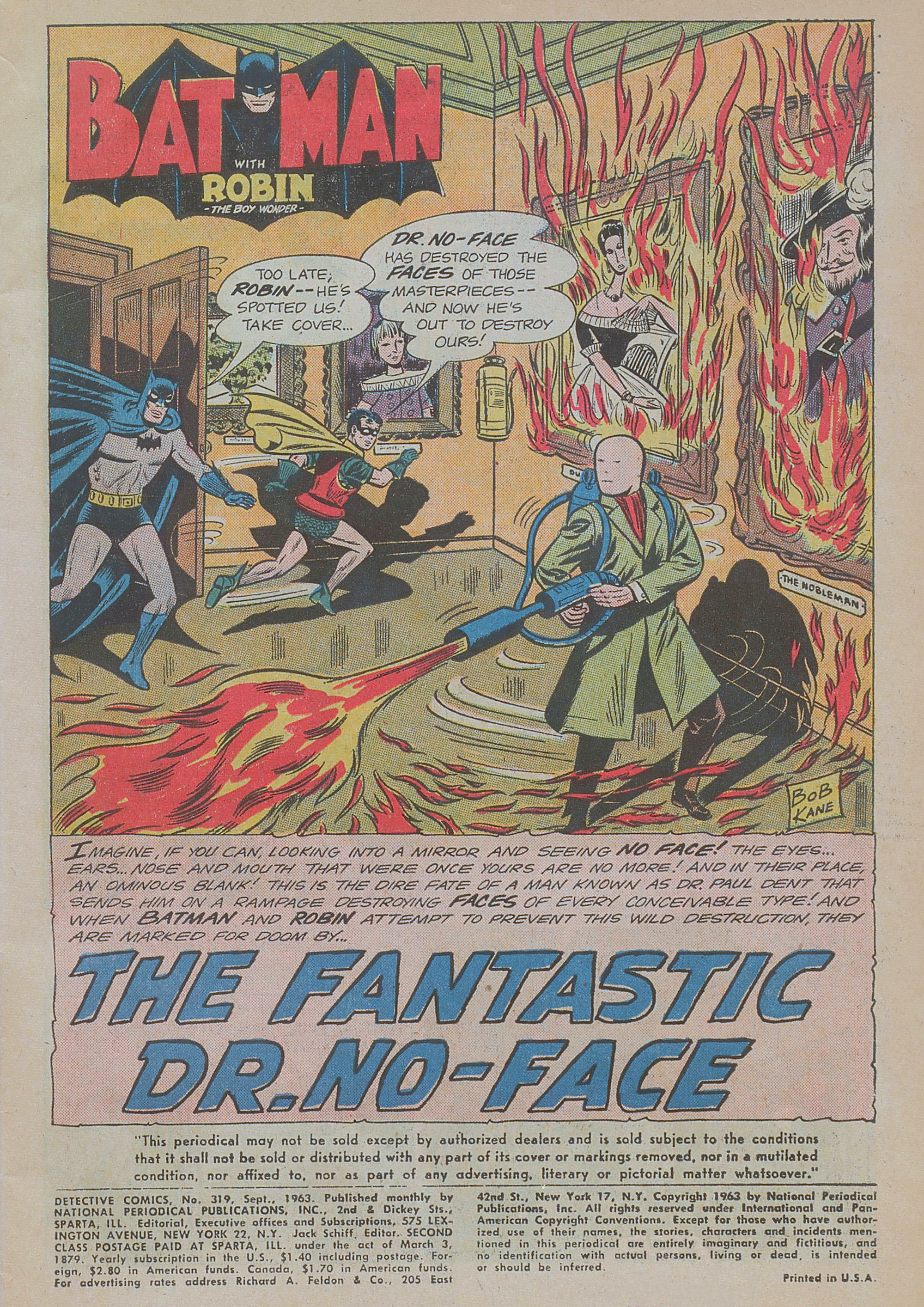 WC: DETECTIVE COMICS #319 – The Tom Brevoort Experience