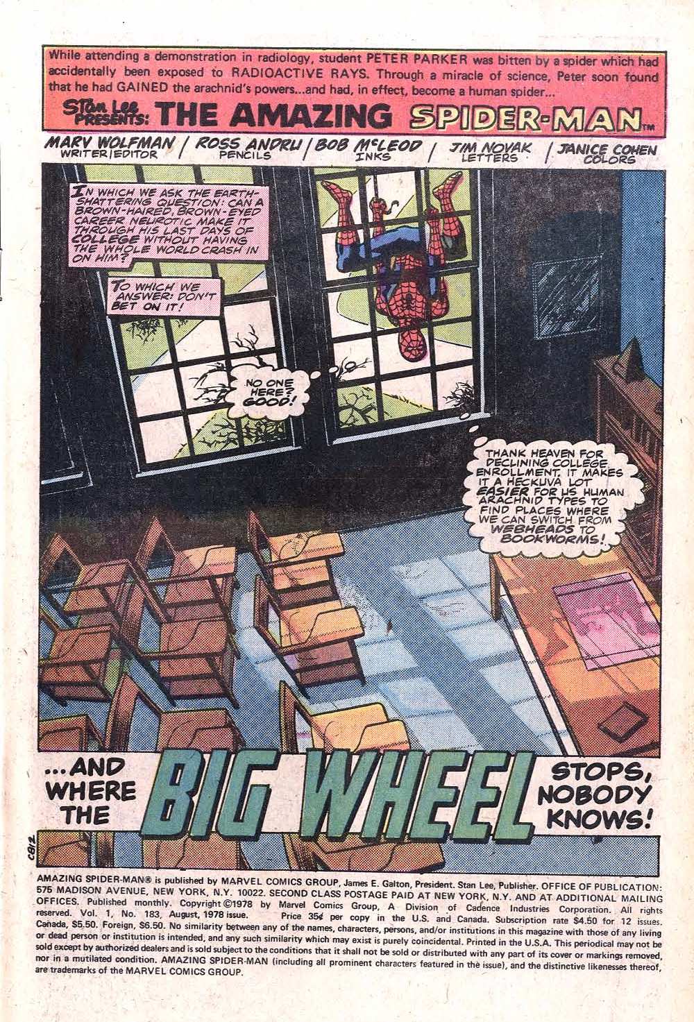 BHOC: AMAZING SPIDER-MAN #183 – The Tom Brevoort Experience