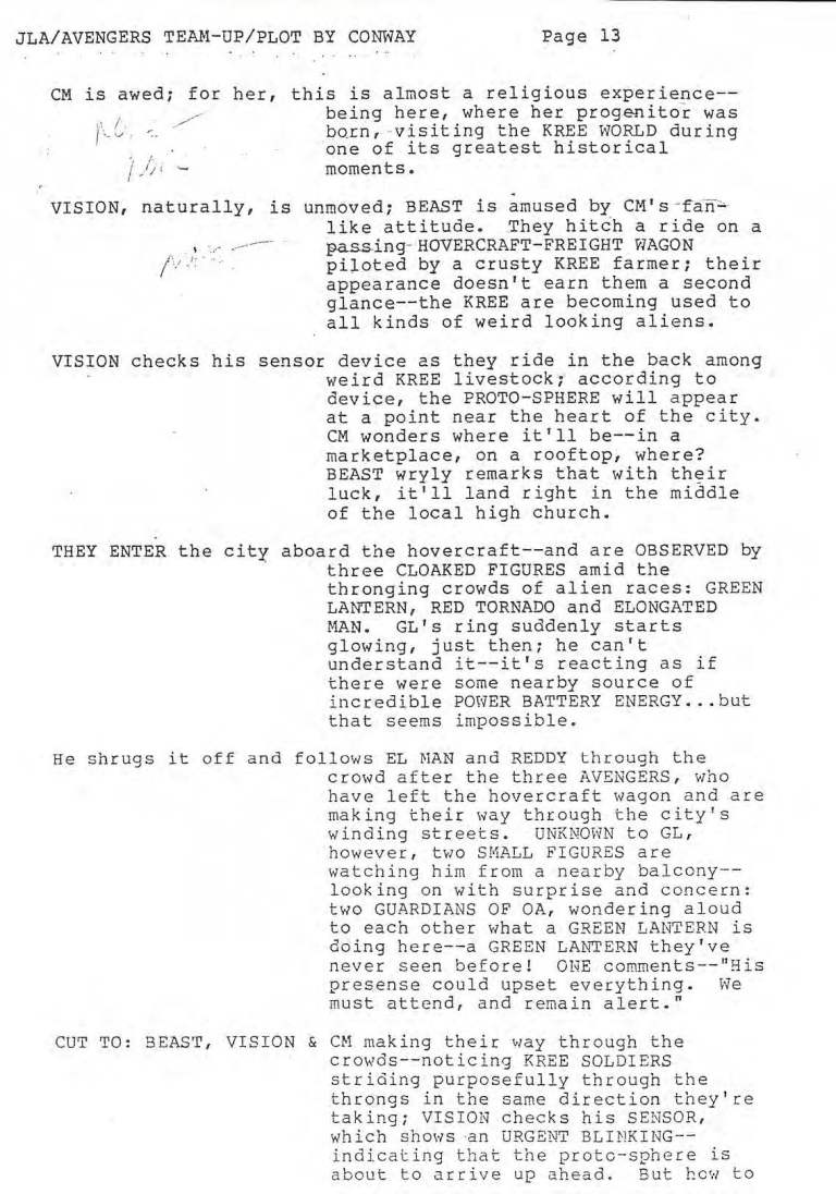 The Original Plot For The Unfinished Jla Avengers Crossover The Tom