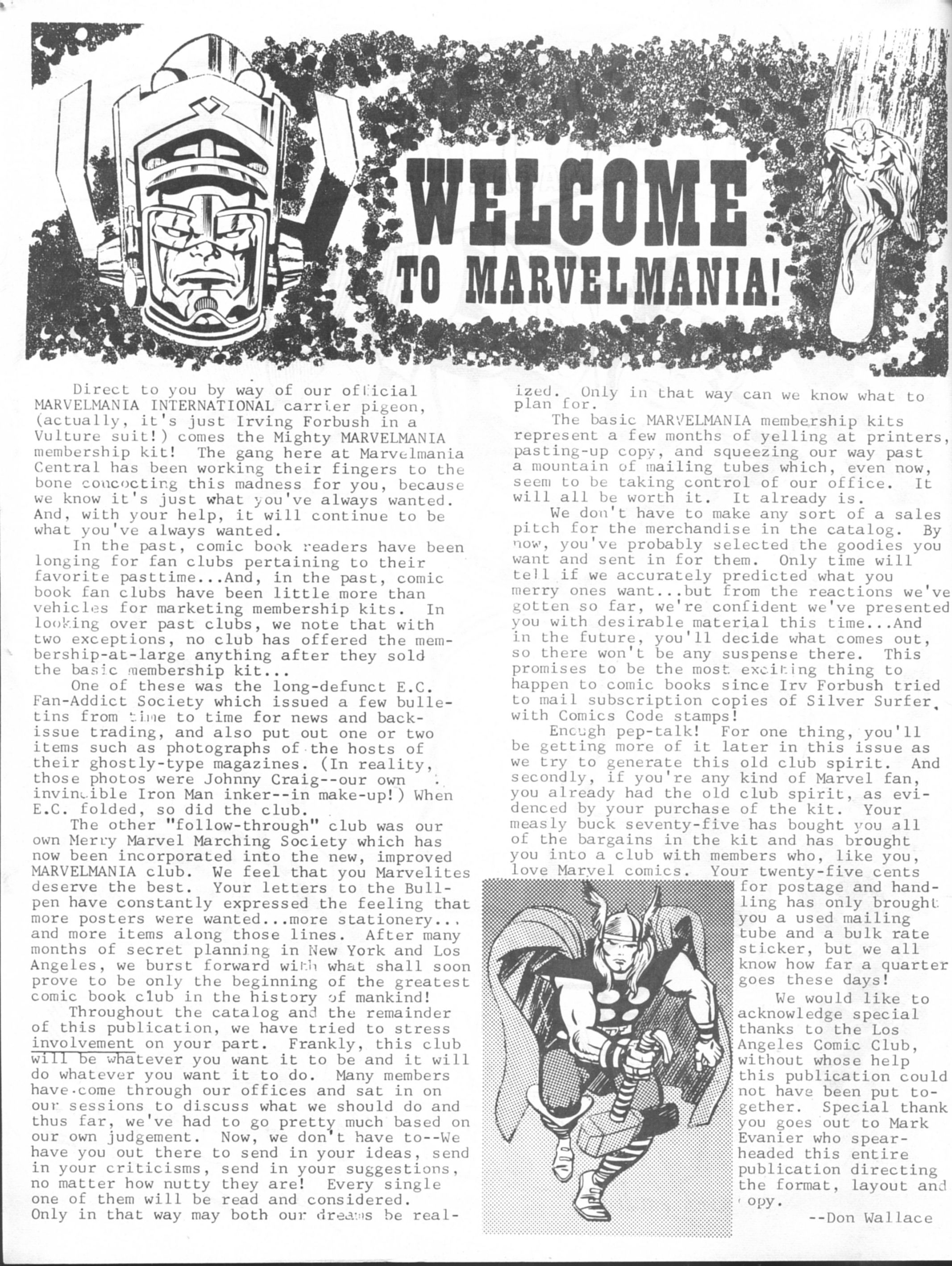 MARVELMANIA Magazine #1 (#0) – The Tom Brevoort Experience