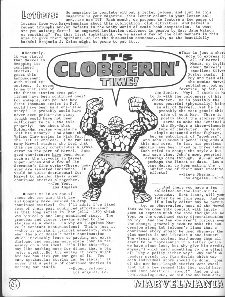 MARVELMANIA Magazine #1 (#0) – The Tom Brevoort Experience