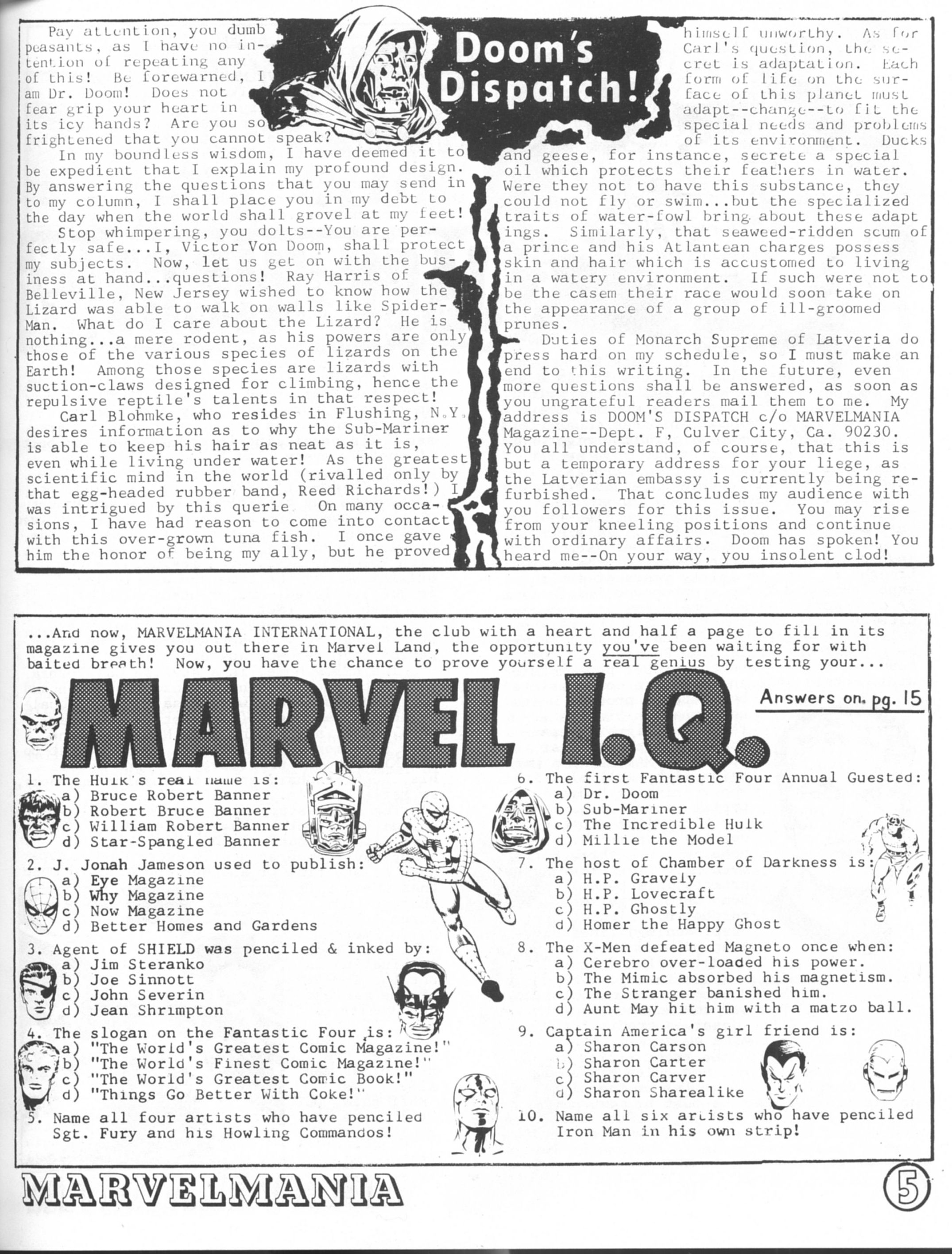 MARVELMANIA Magazine #1 (#0) – The Tom Brevoort Experience