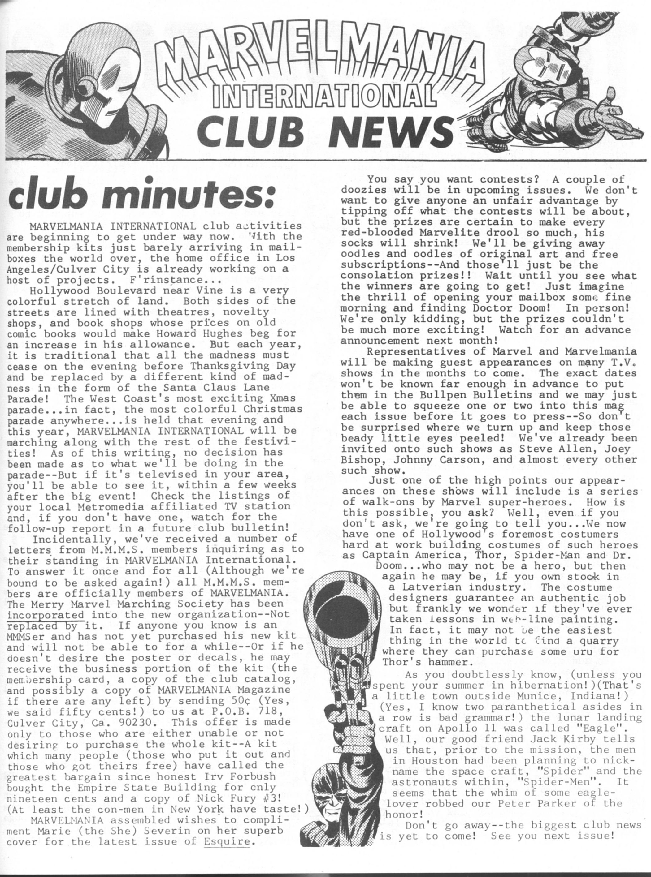 MARVELMANIA Magazine #1 (#0) – The Tom Brevoort Experience