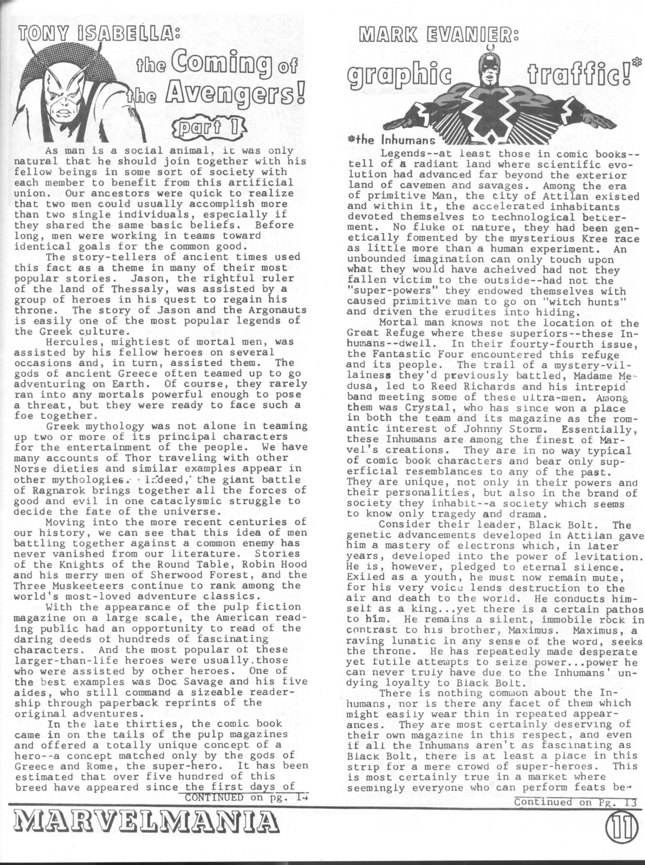 MARVELMANIA Magazine #1 (#0) – The Tom Brevoort Experience