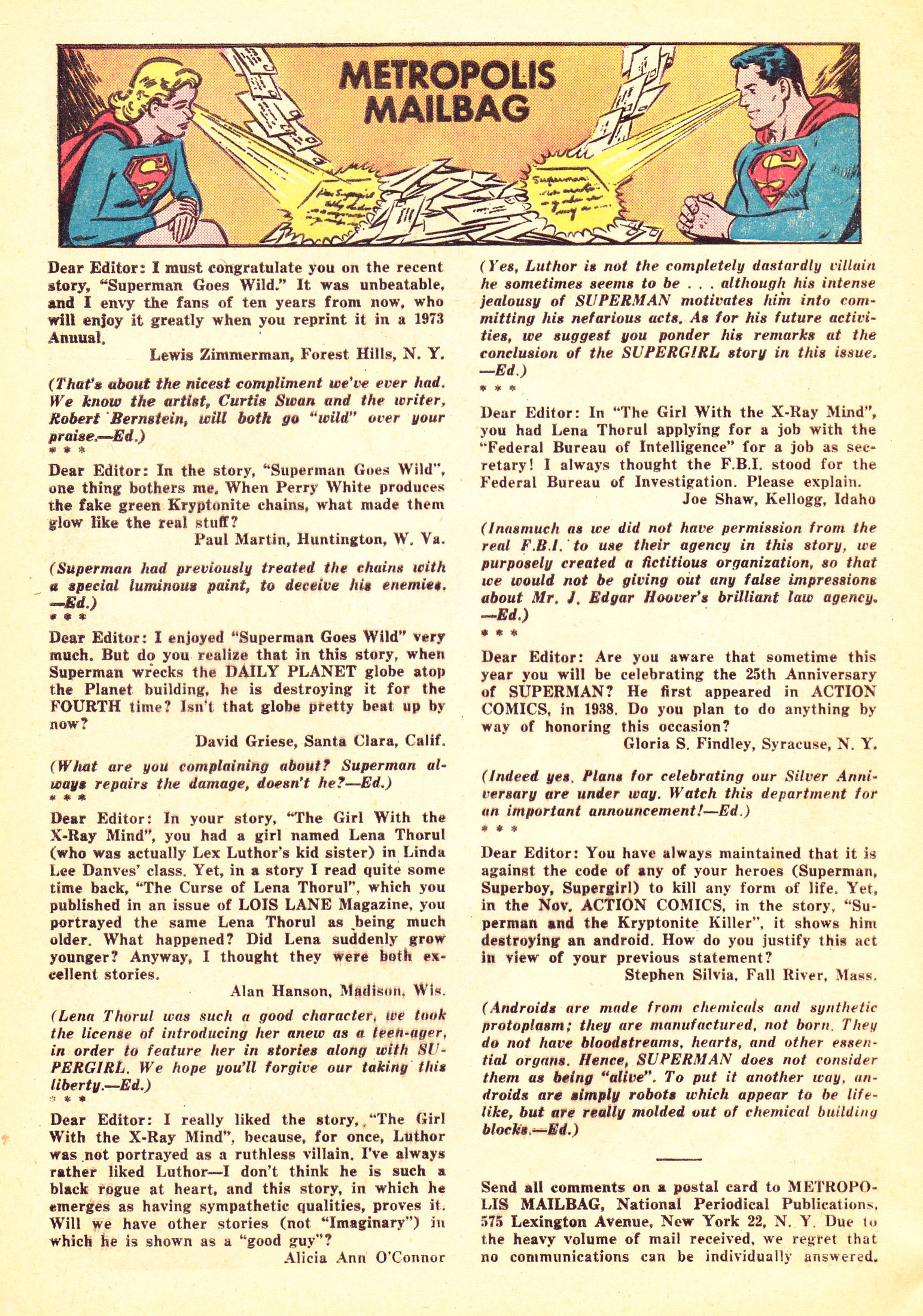 WC: ACTION COMICS #298 – The Tom Brevoort Experience
