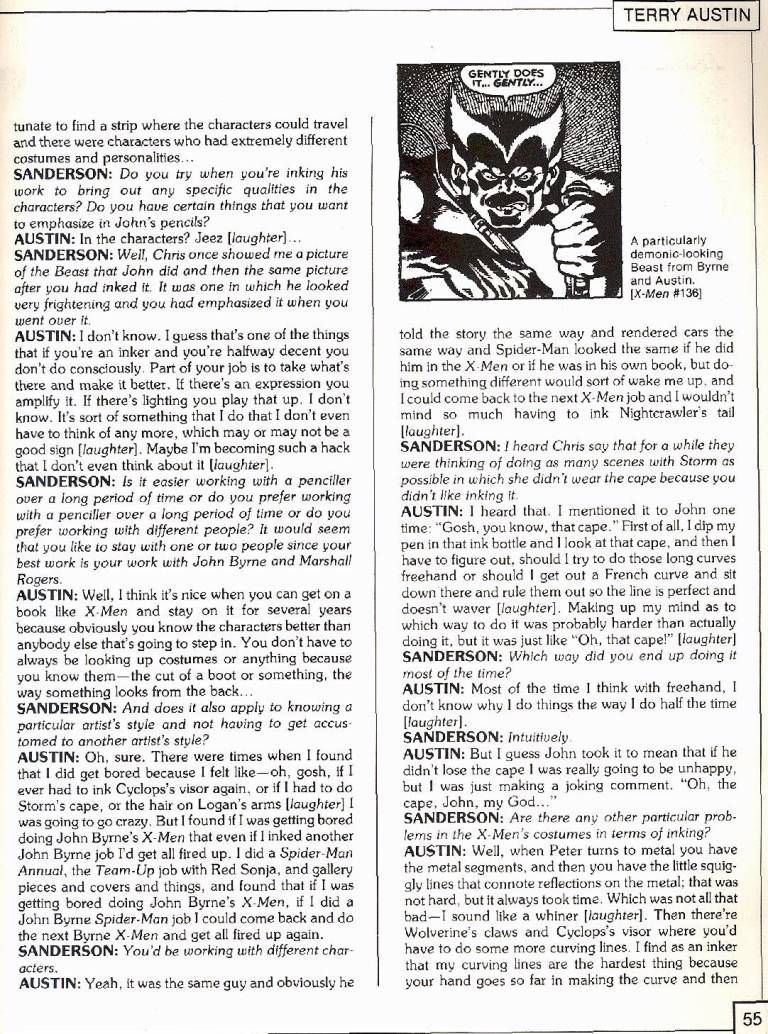 THE X-MEN COMPANION #2: Terry Austin Interview – The Tom Brevoort ...