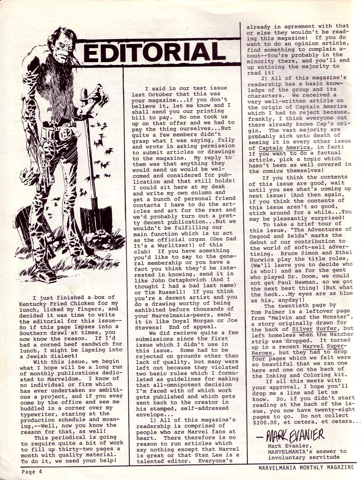 MARVELMANIA Magazine #1 – The Tom Brevoort Experience