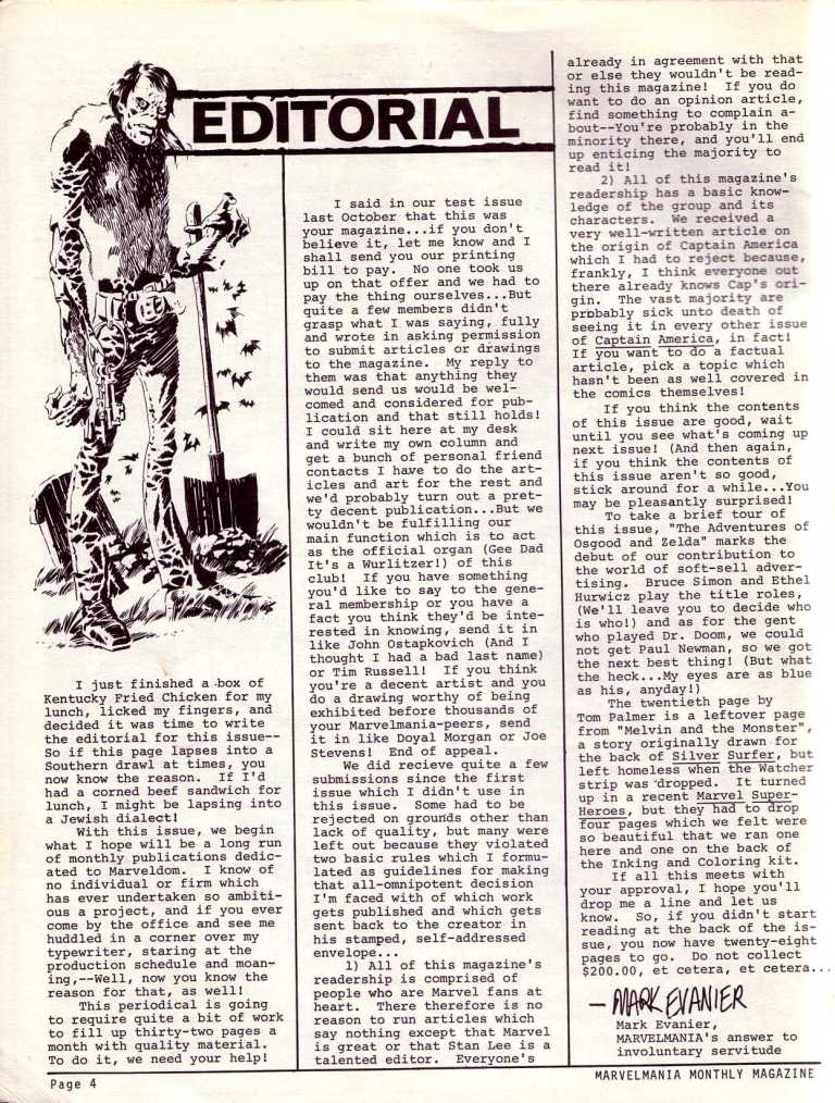 MARVELMANIA Magazine #1 – The Tom Brevoort Experience