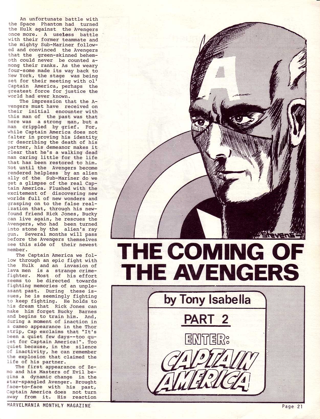 MARVELMANIA Magazine #1, Part Two – The Tom Brevoort Experience