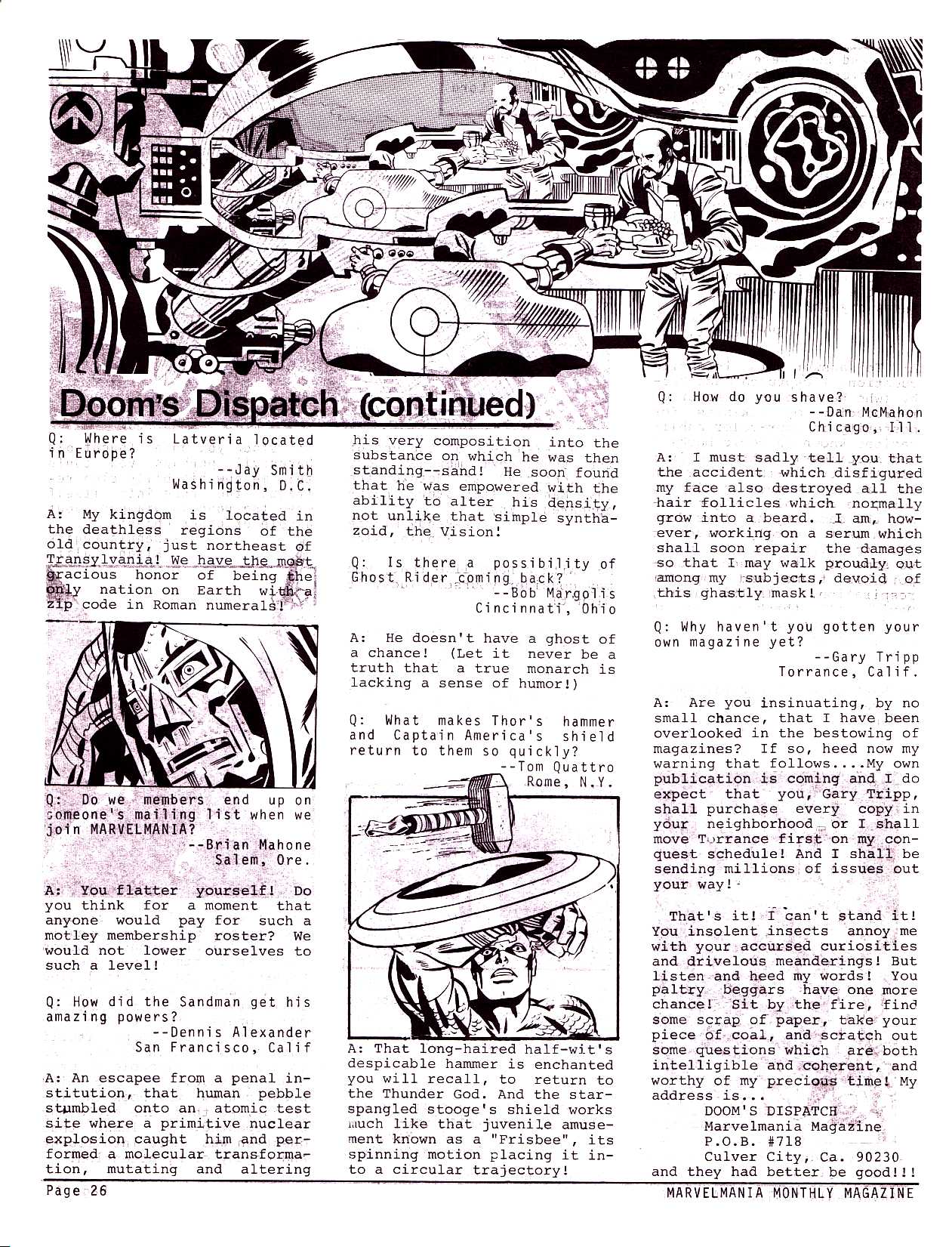 MARVELMANIA Magazine #1, Part Two – The Tom Brevoort Experience