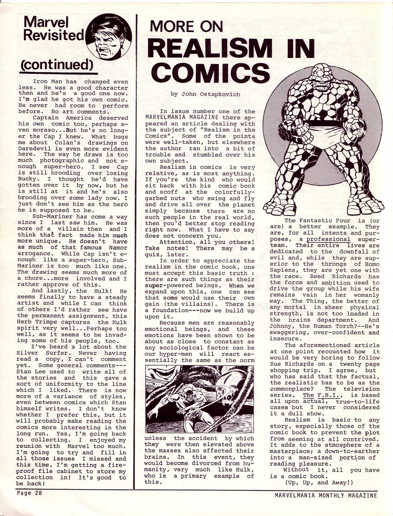 MARVELMANIA Magazine #1, Part Two – The Tom Brevoort Experience