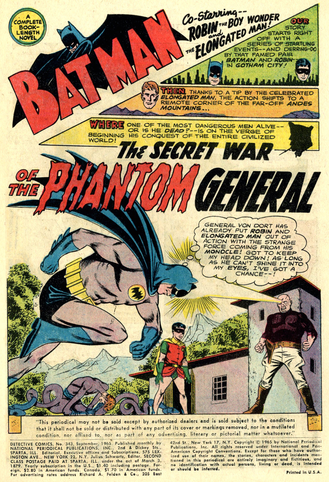 WC: DETECTIVE COMICS #343 – The Tom Brevoort Experience