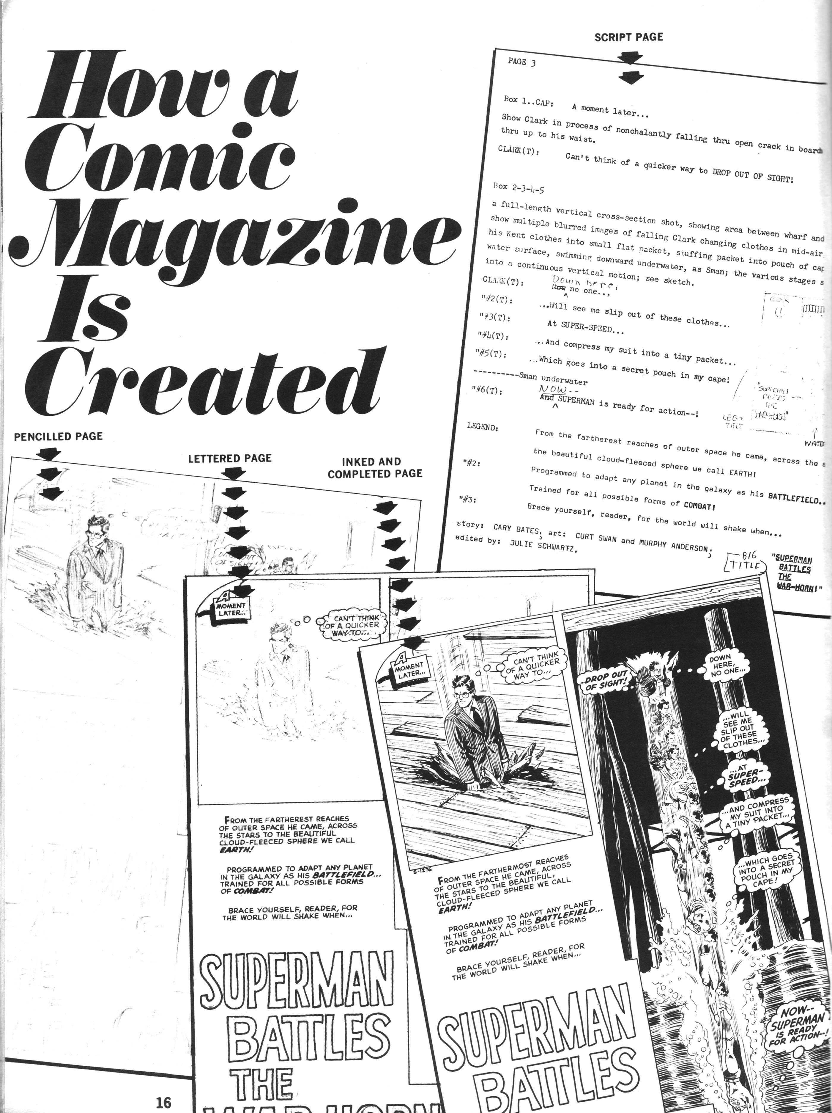 THE AMAZING WORLD OF SUPERMAN: HOW A COMIC MAGAZINE IS CREATED. – The ...