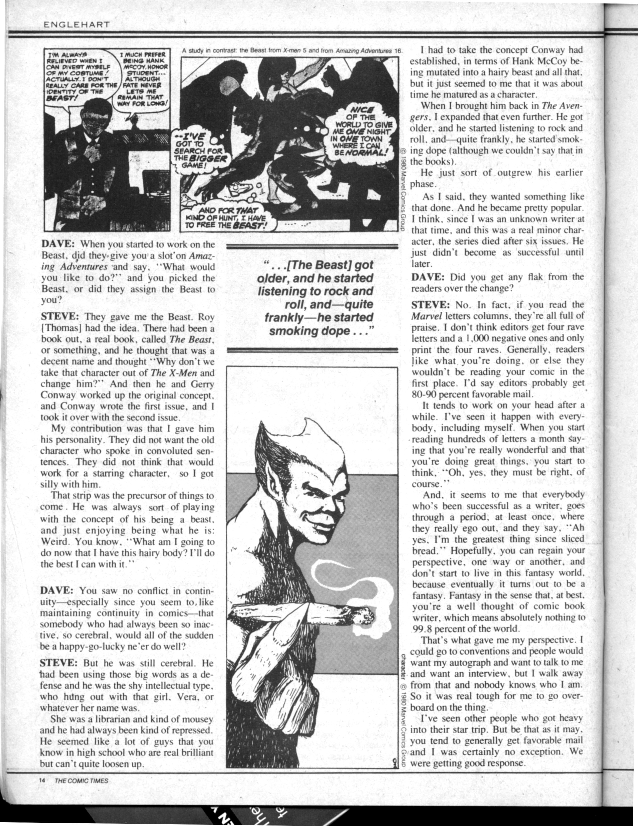 THE COMIC TIMES #2: Steve Englehart Interview – The Tom Brevoort Experience