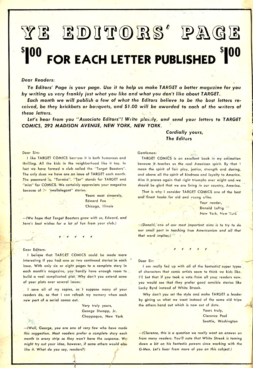The First Comic Book Letters Page – The Tom Brevoort Experience