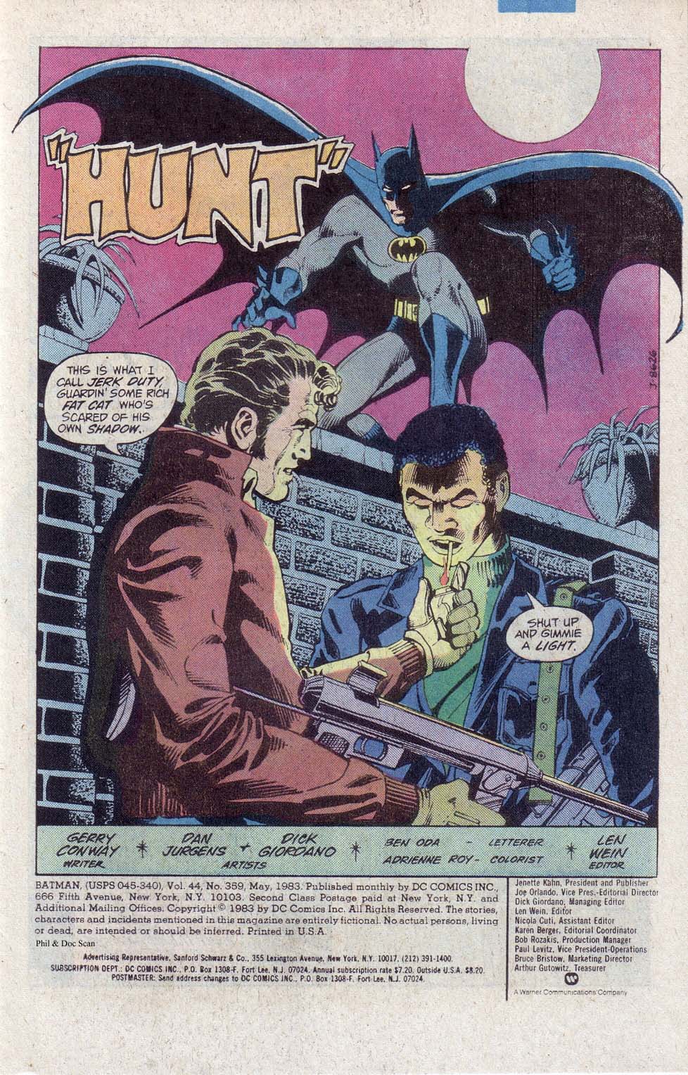 GH: BATMAN #359 – The Tom Brevoort Experience